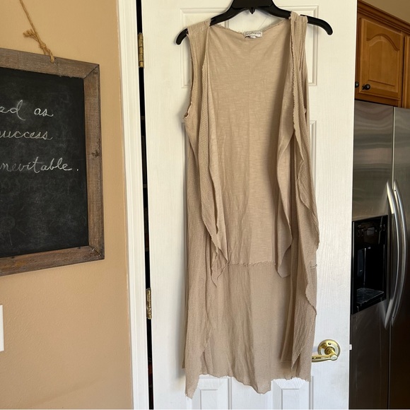 belle france | Sweaters | Belle France Large Tan Lagenlook Layered Knit ...